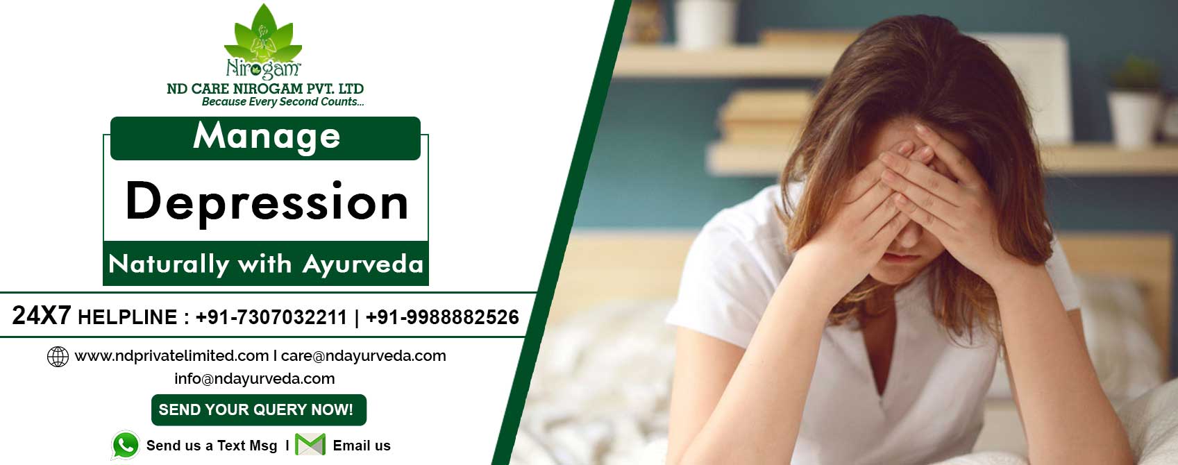 Ayurvedic Treatment for Depression | ND Care Nirogam Pvt. Ltd.